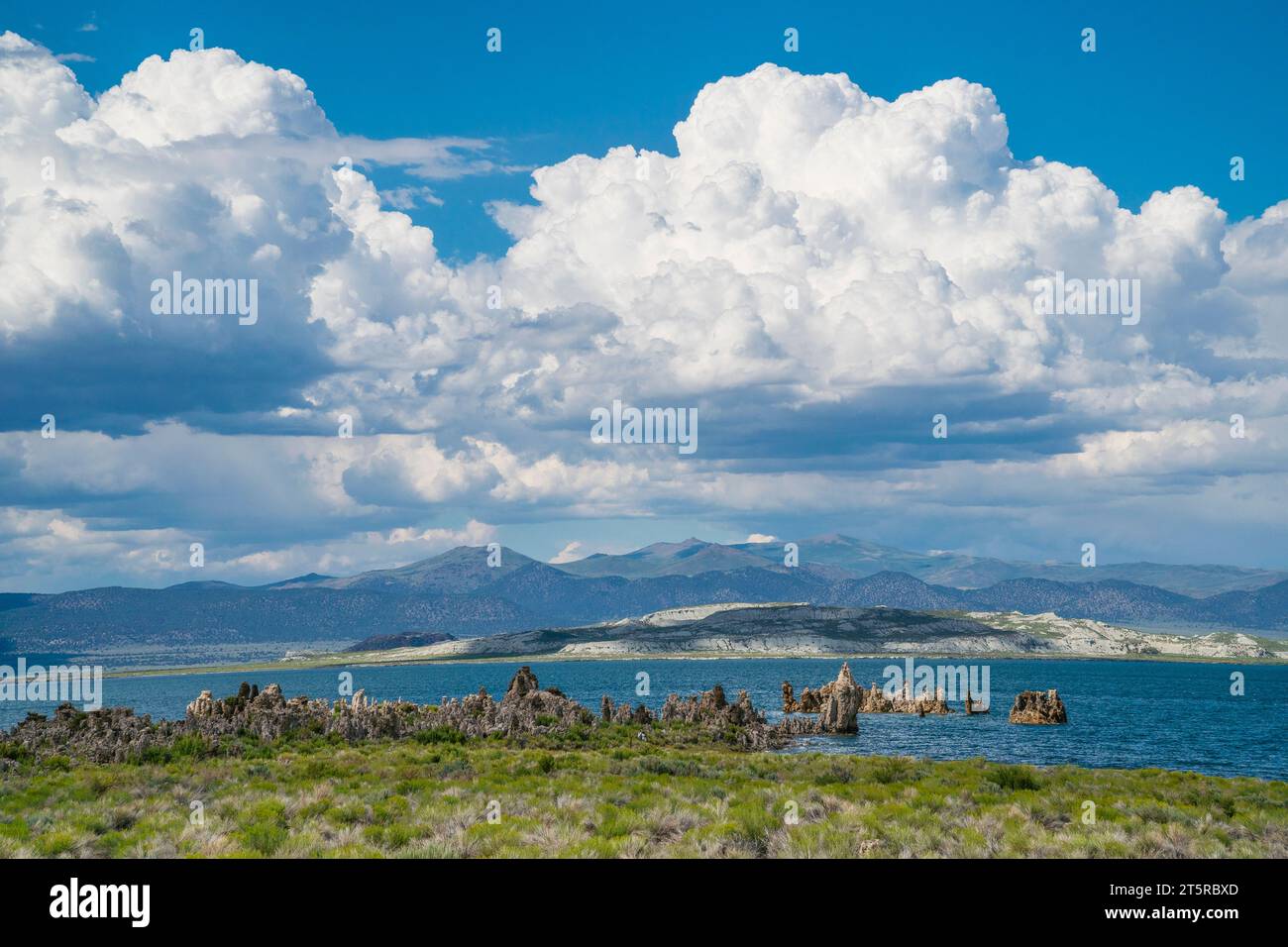Tufa towers at Mono Lake. The unusual rock formations that grace Mono ...
