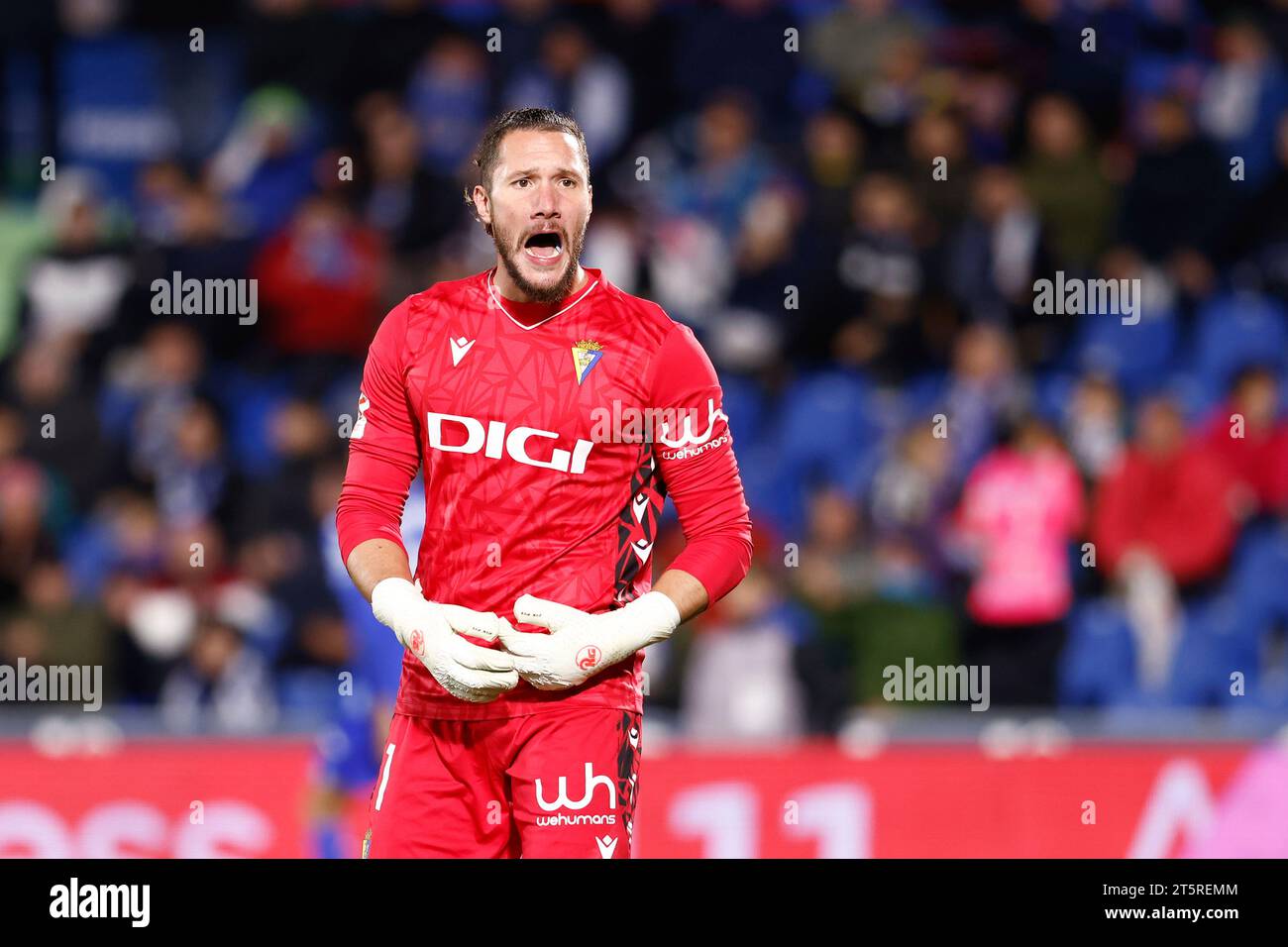 Conan Ledesma of Cadiz CF gestures during the Spanish League, LaLiga EA ...