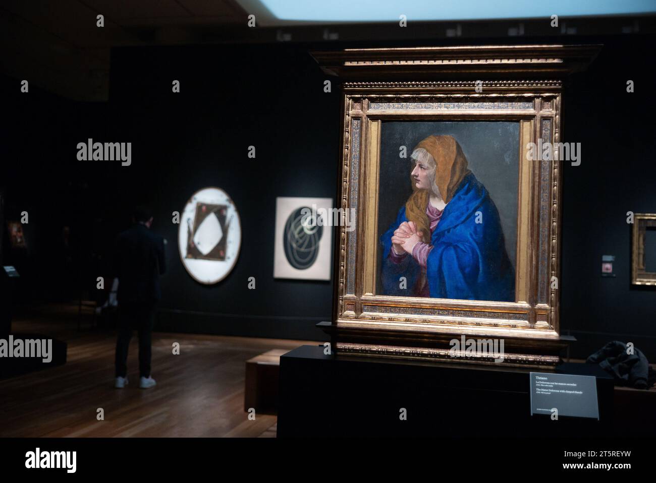 Reverse of several paintings in the REVERSOS exhibition, reveals the ...