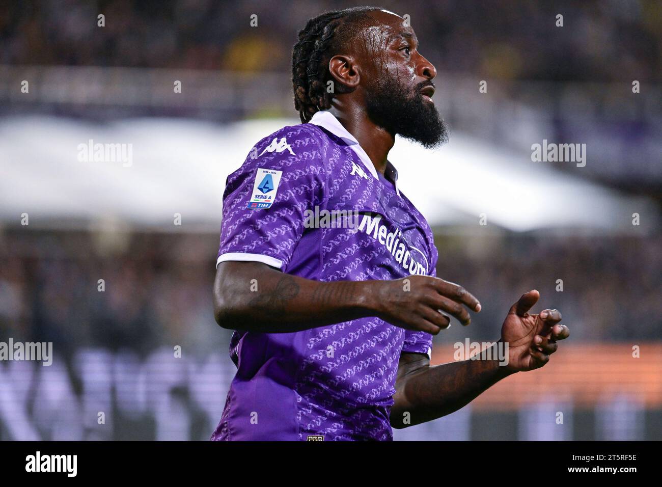 Florence, Italy. 05th Nov, 2023. ACF Fiorentina's forward M'Bala Nzola ...