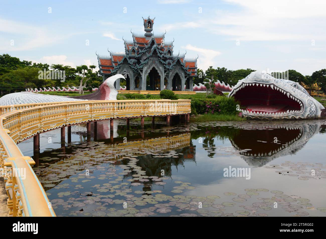 Sumeru mountain. Ancient Siam, or Mueang Borang, museum park. Bang Poo ...