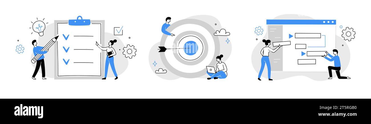 Checklist, survey list, business task plan on white clipboard paper ...