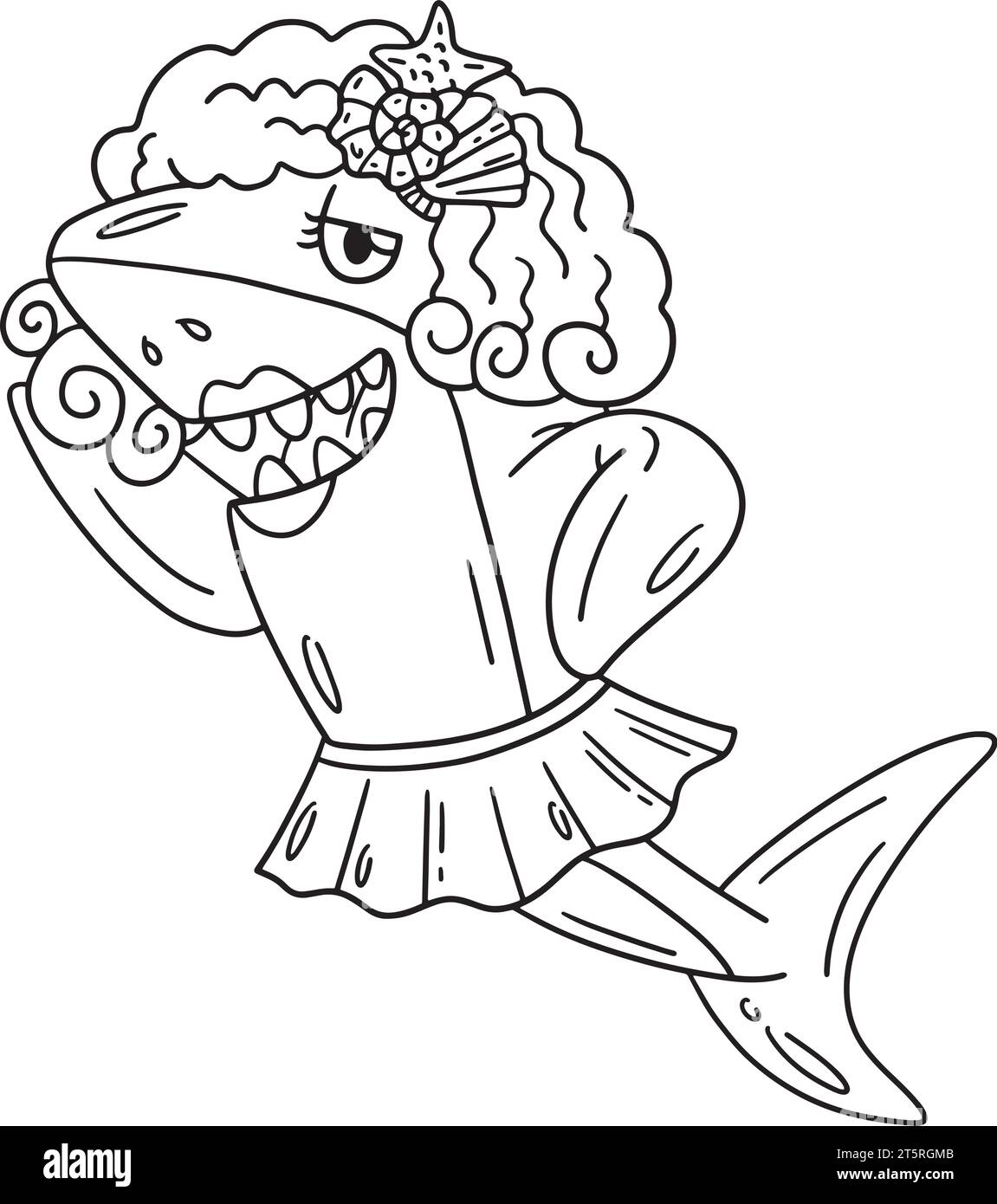 Wig Coloring Page