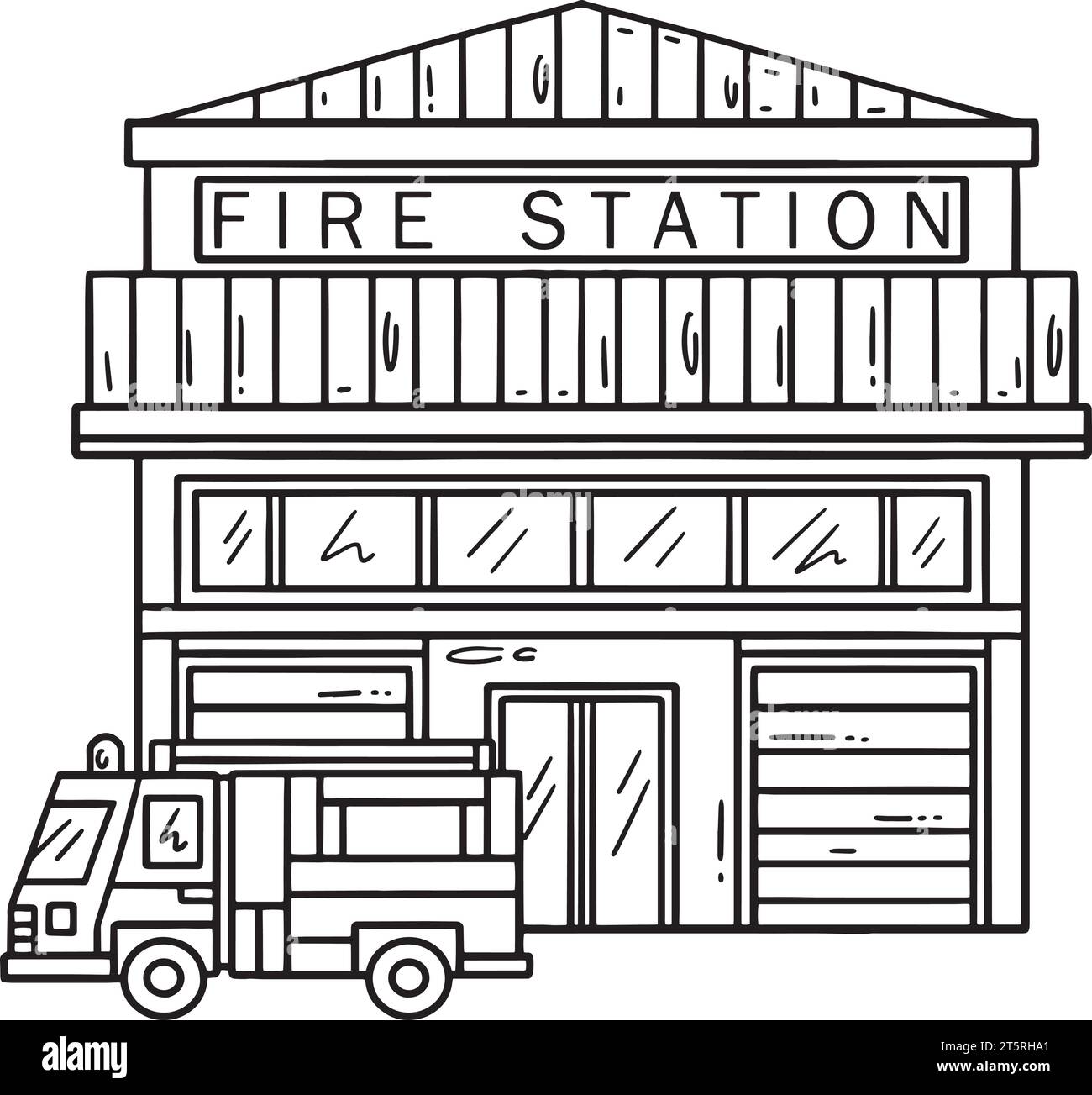Firefighting station Stock Vector Images - Alamy