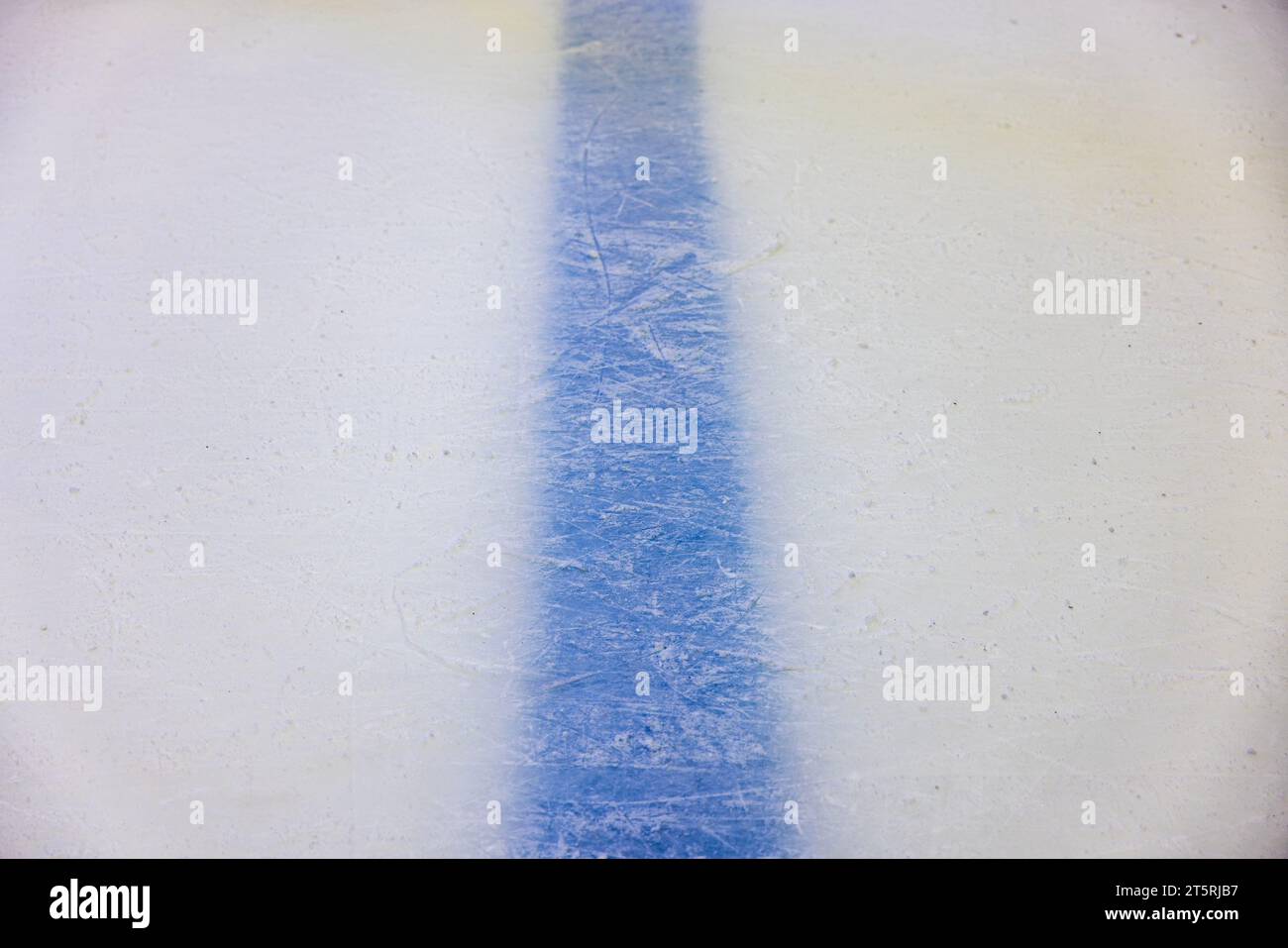 Close-up view of blue dividing line beneath intricately patterned ...