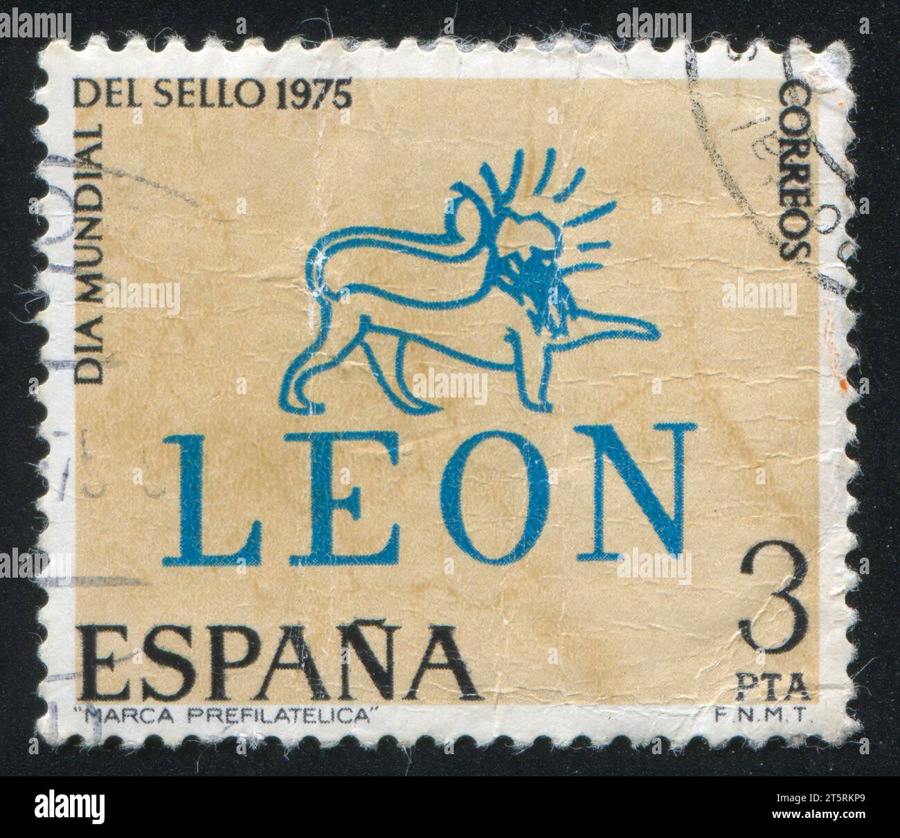 SPAIN - CIRCA 1975: stamp printed by Spain, shows Pre-stamp Leon ...