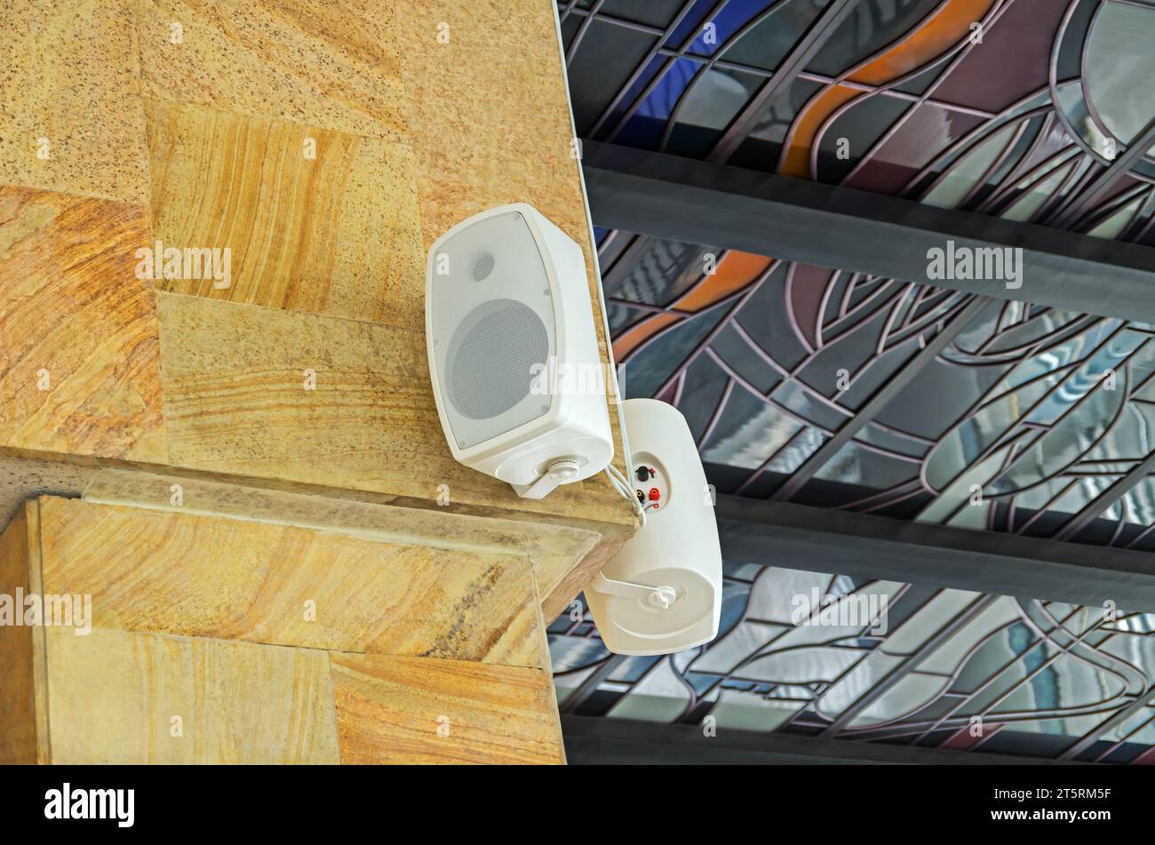 An internal sound warning system in emergency situations installed in ...