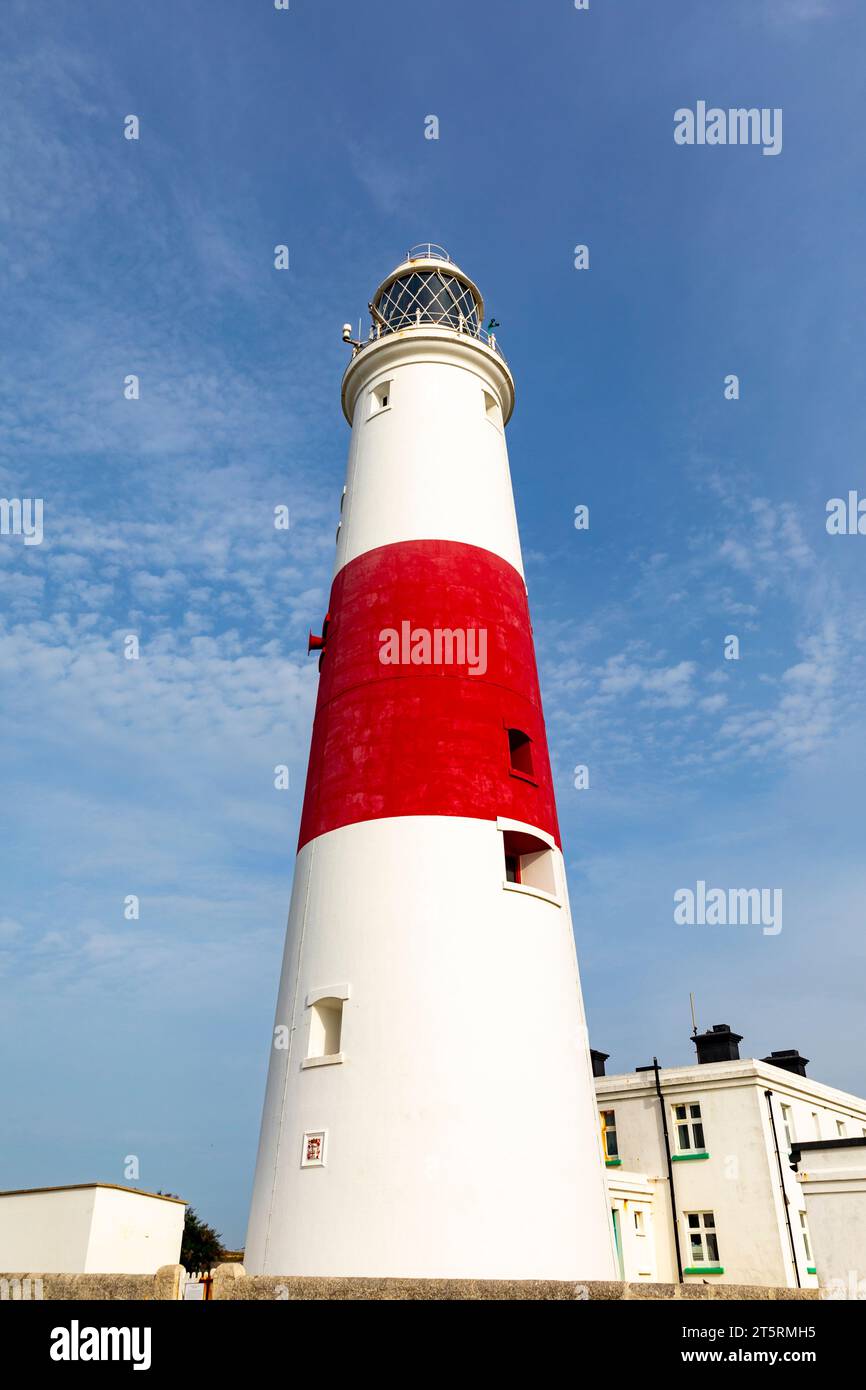 Portland Bill lighthouse and visitor centre, southernmost point of ...