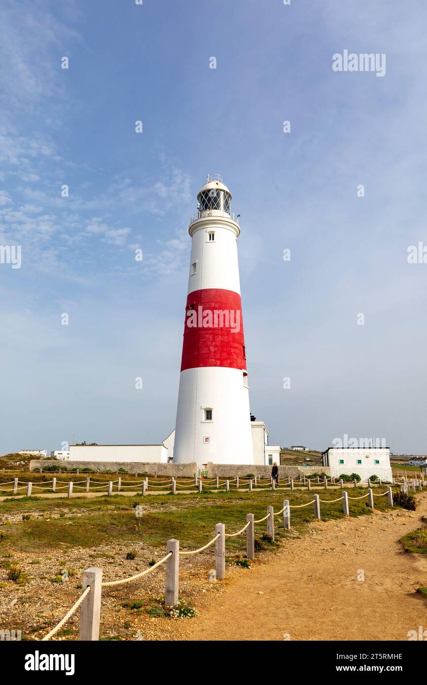 Portland Bill lighthouse and visitor centre, southernmost point of ...