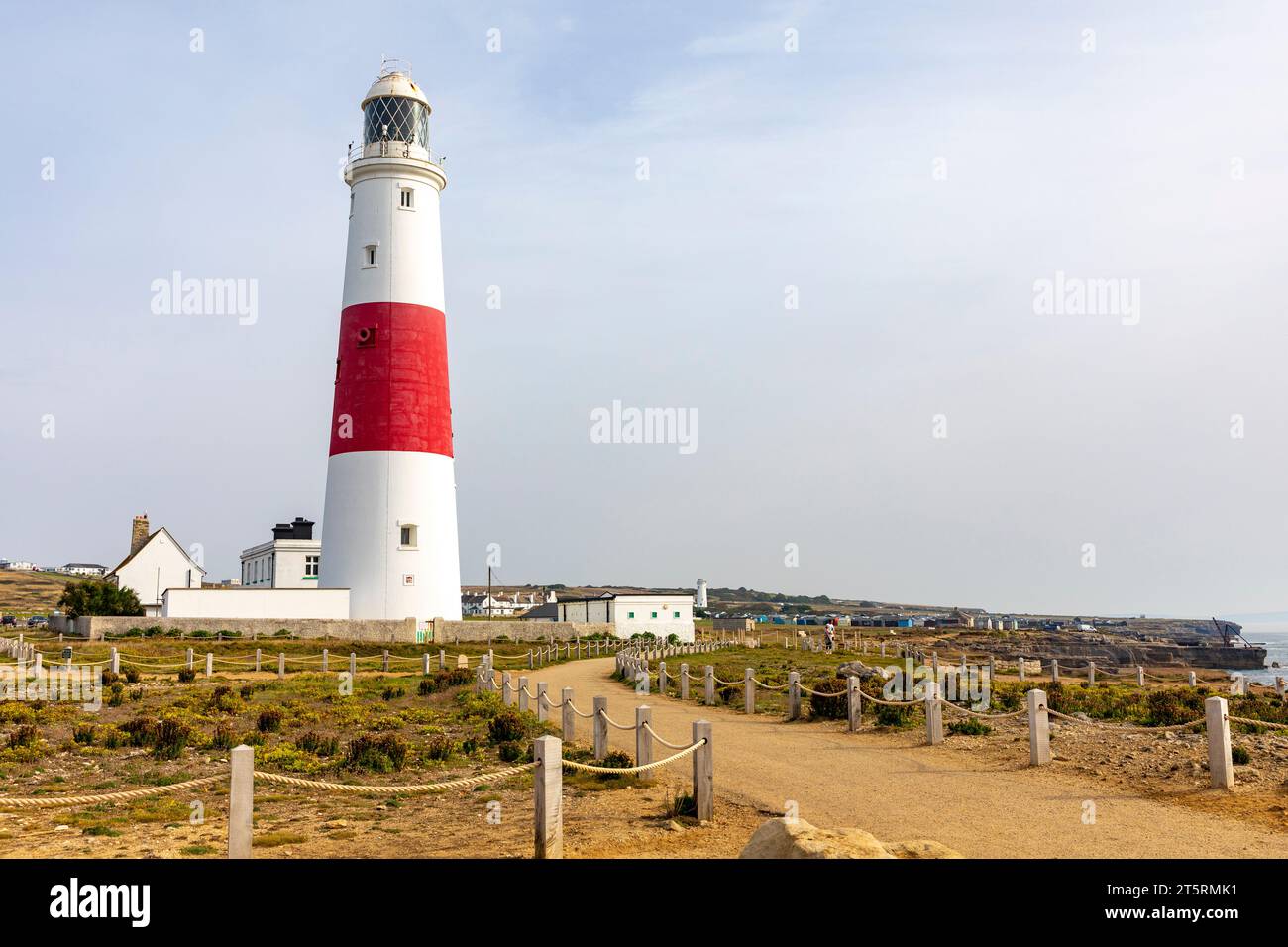 Portland Bill lighthouse and visitor centre, southernmost point of ...