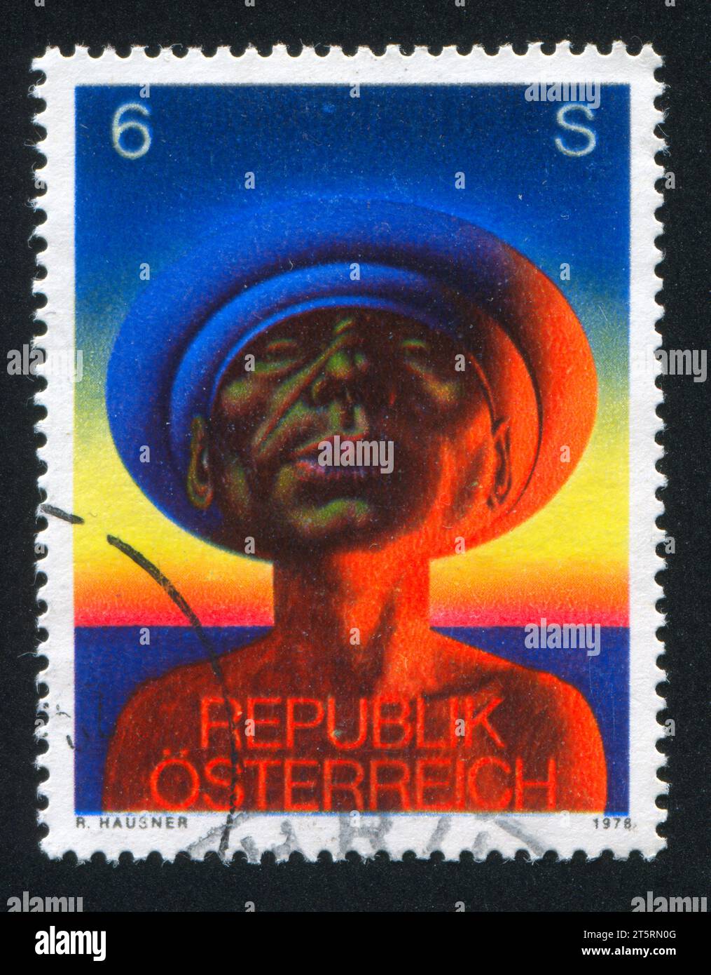 AUSTRIA - CIRCA 1978: stamp printed by Austria, shows Adam, by Rudolf ...