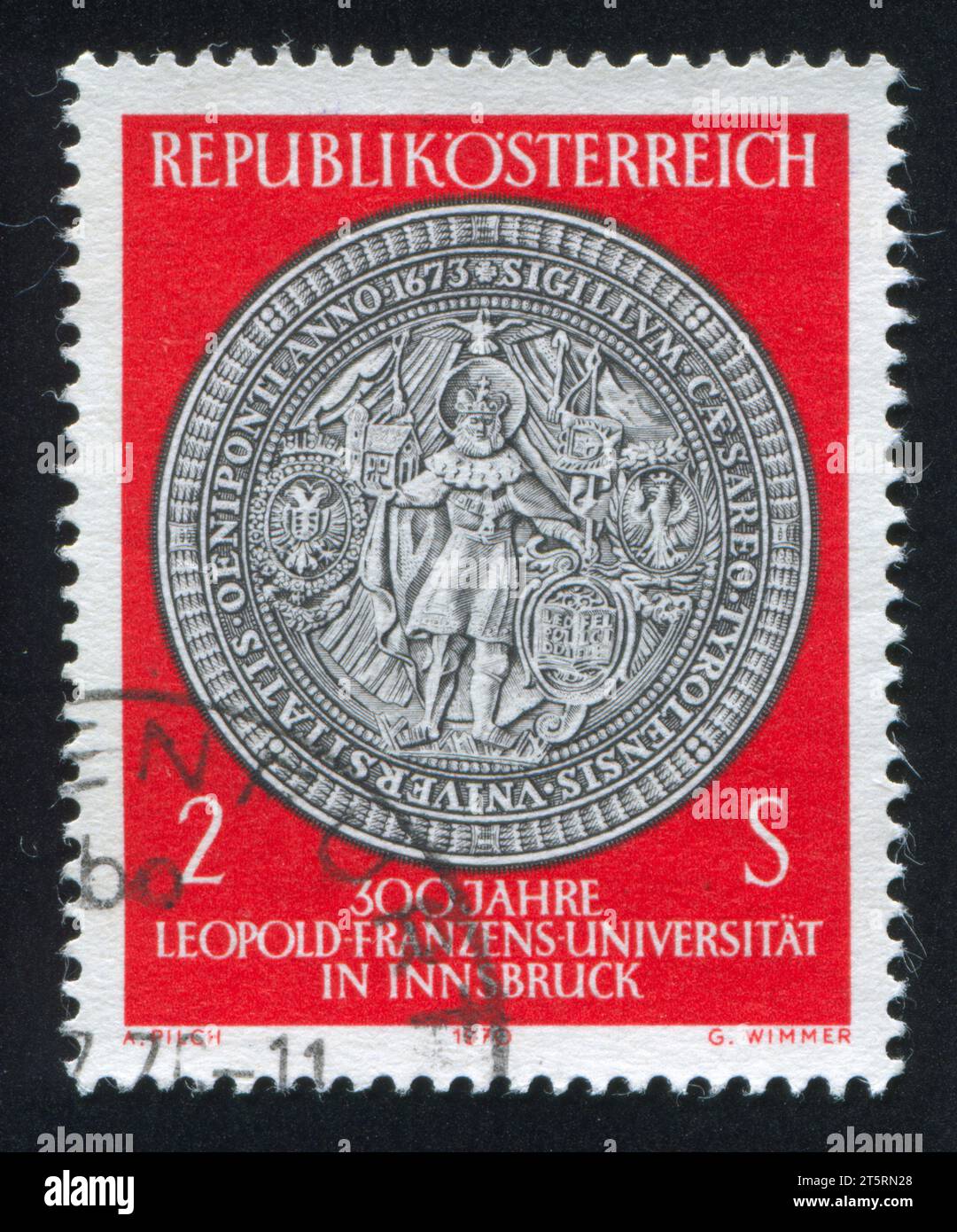 AUSTRIA - CIRCA 1970: stamp printed by Austria, shows Seal of St ...