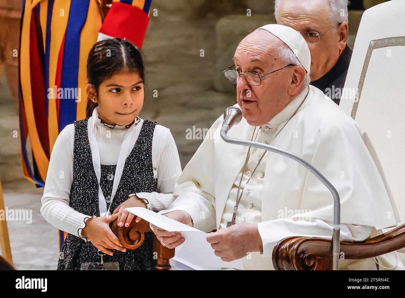 Vatican. 06th Nov, 2023. Pope Francis attends an international meeting ...