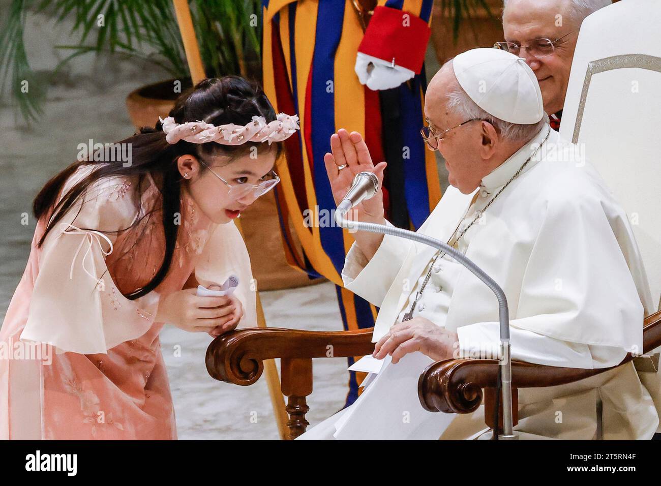 Vatican. 06th Nov, 2023. Pope Francis attends an international meeting ...