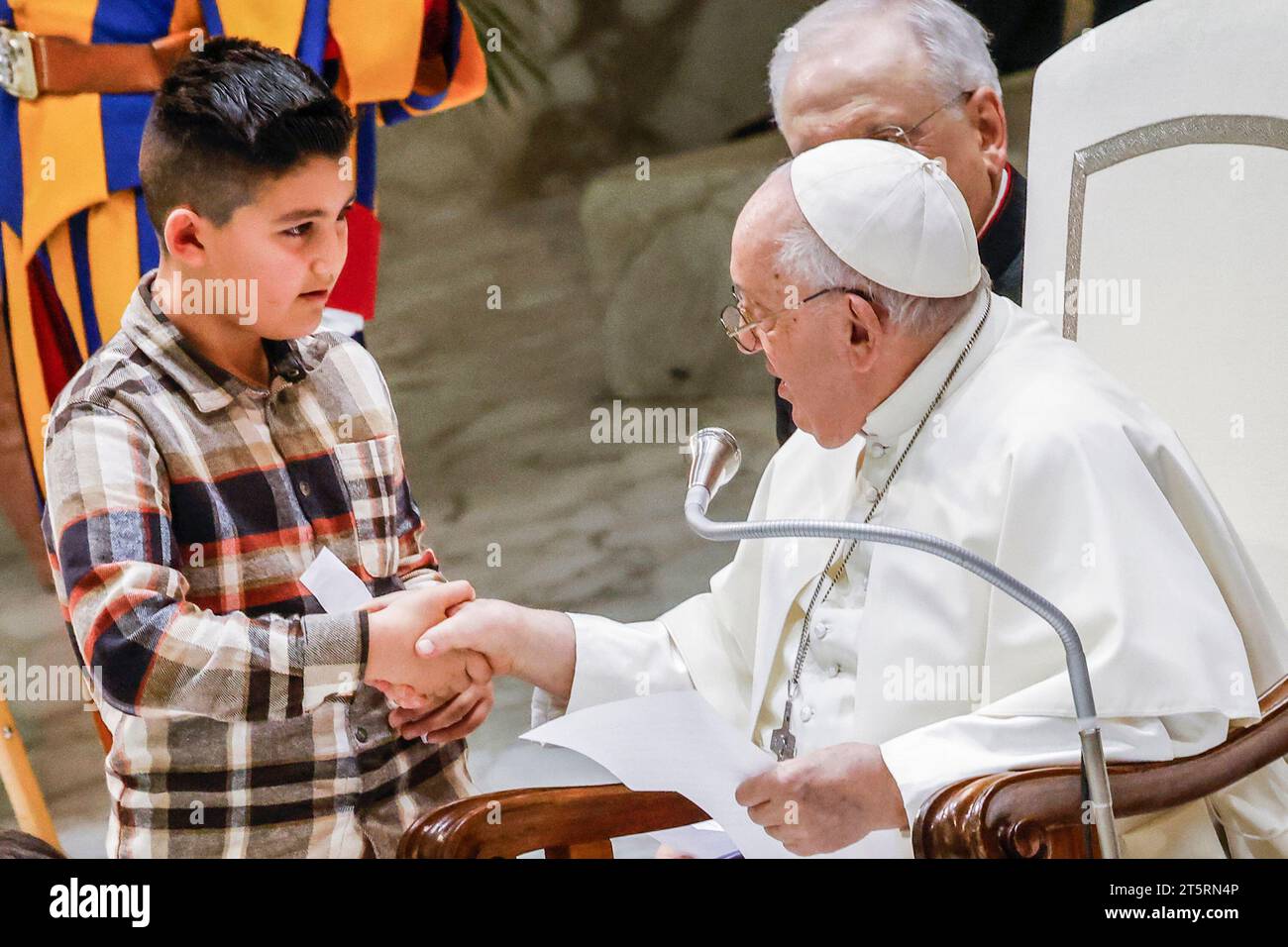Vatican. 06th Nov, 2023. Pope Francis attends an international meeting ...