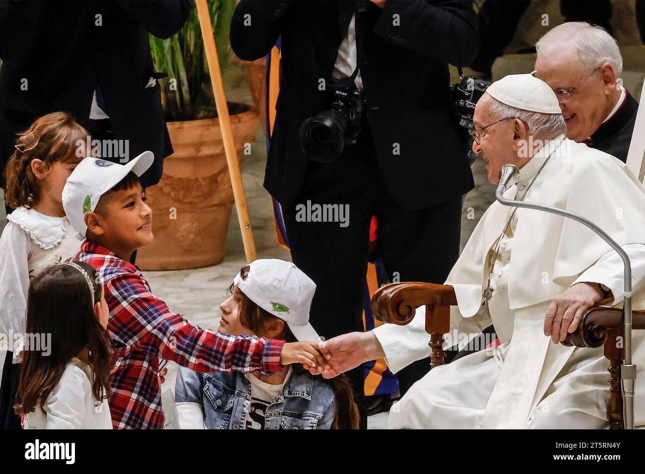 Vatican. 06th Nov, 2023. Pope Francis attends an international meeting ...
