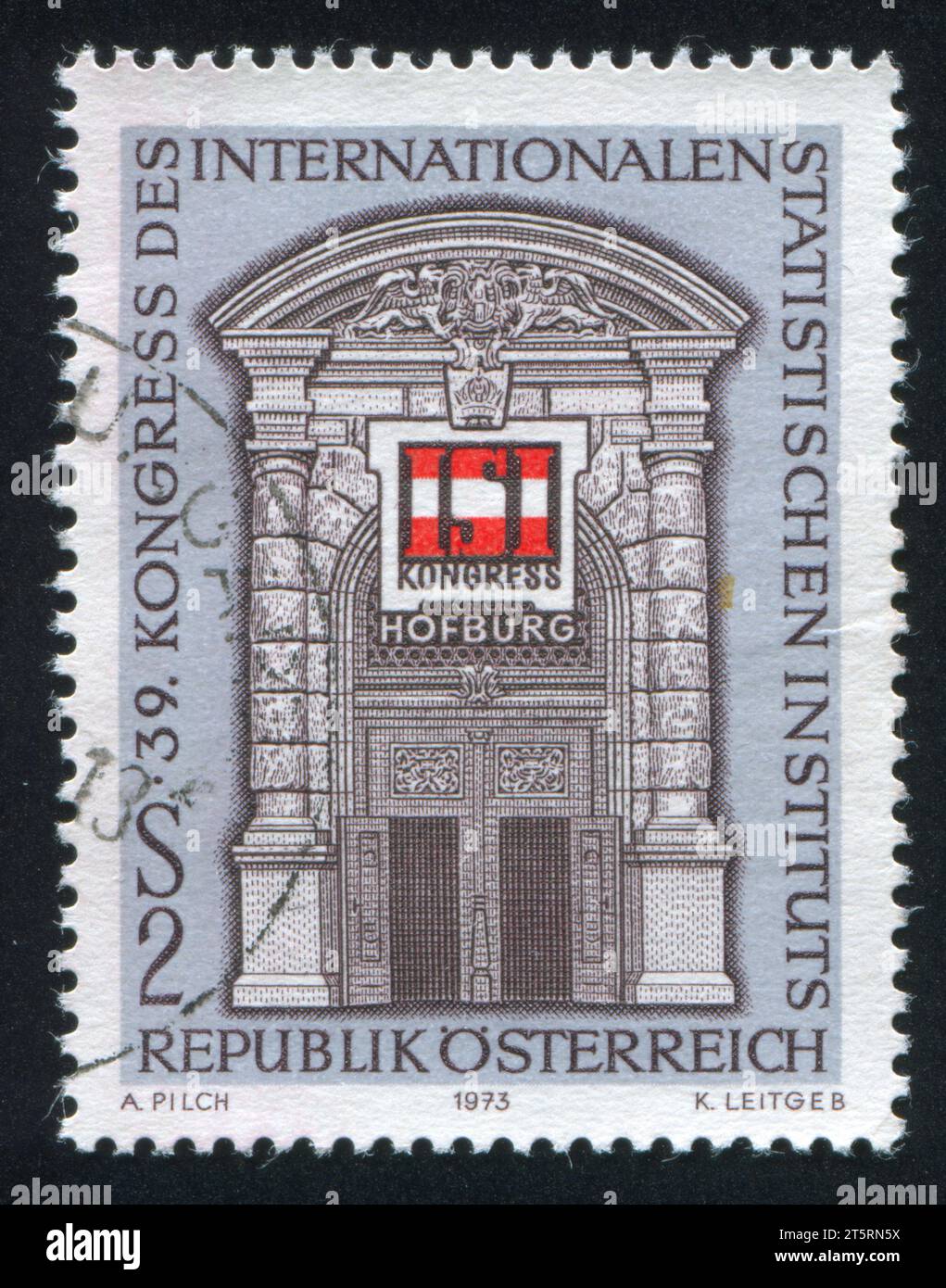 AUSTRIA - CIRCA 1973: stamp printed by Austria, shows Gate, Vienna ...