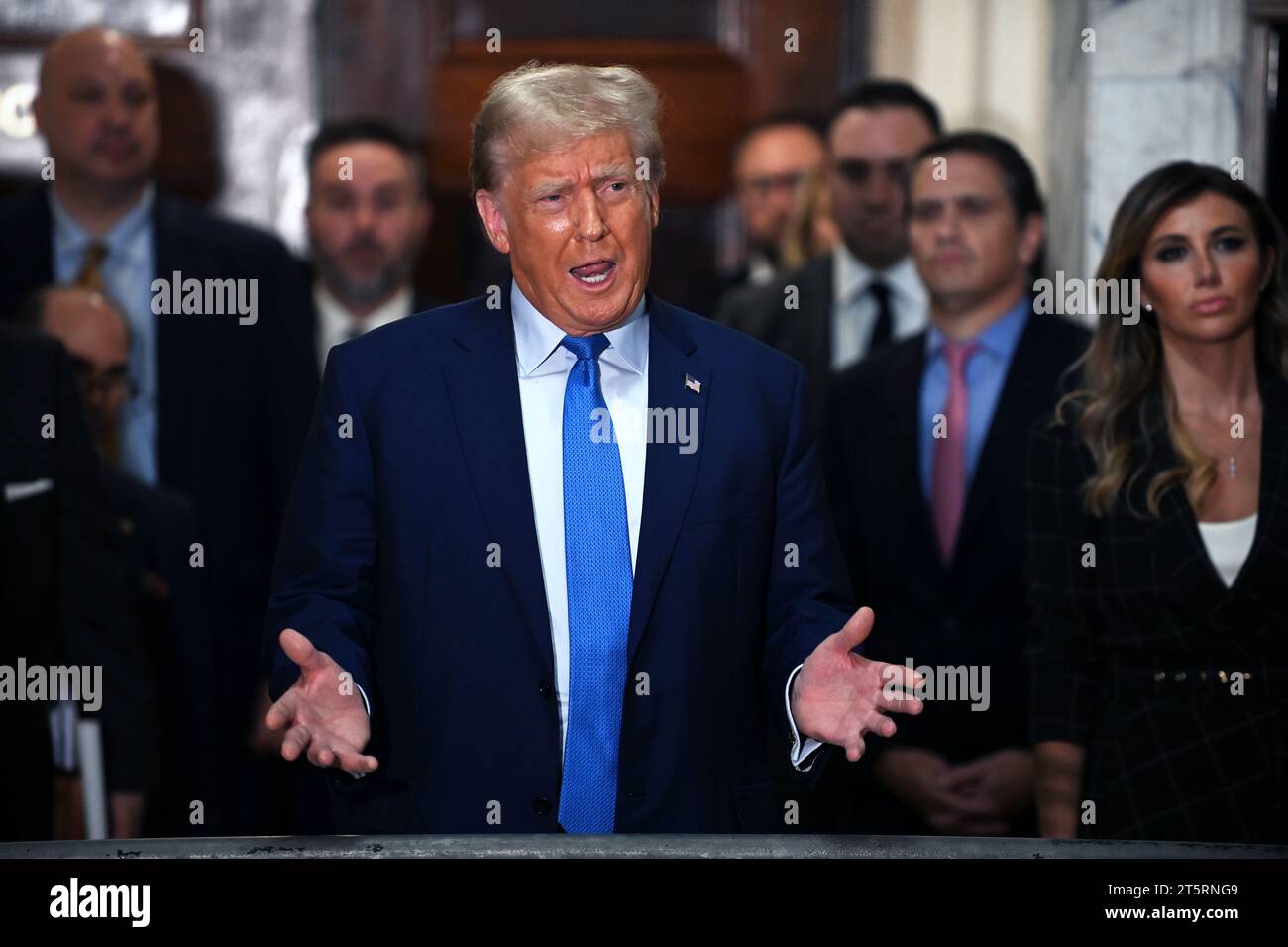 New York, New York, USA. 6th Nov, 2023. Former President Donald Trump ...