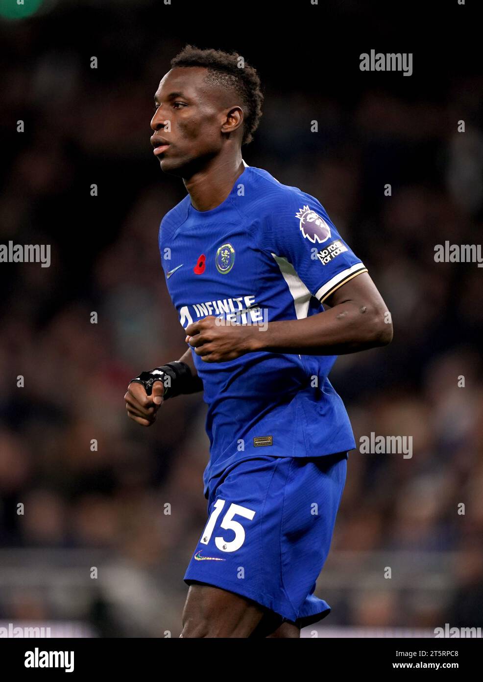 Chelsea’s Nicolas Jackson during the Premier League match at the ...