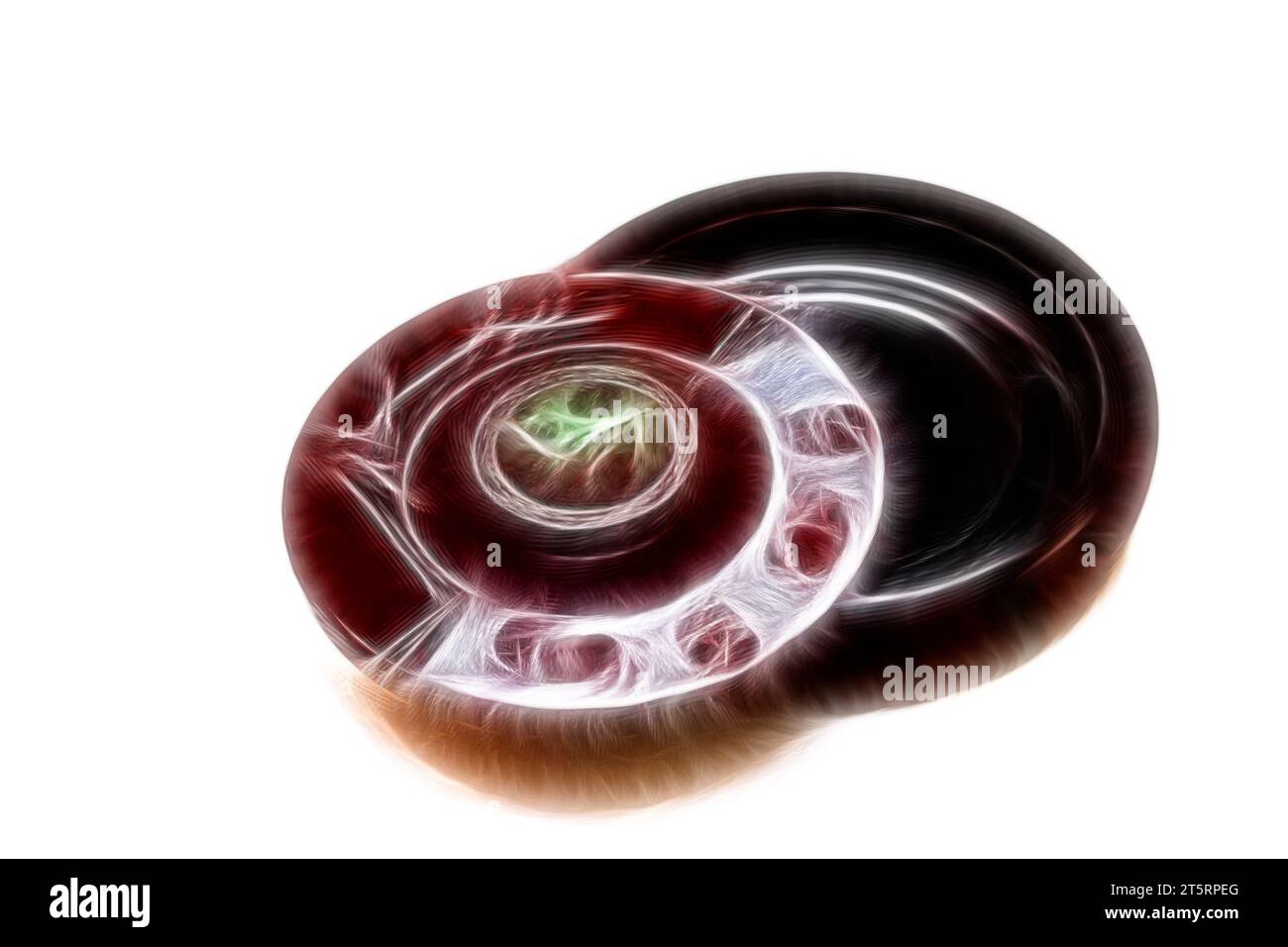 Chinese ancient cultural products inkstone on a white background ...