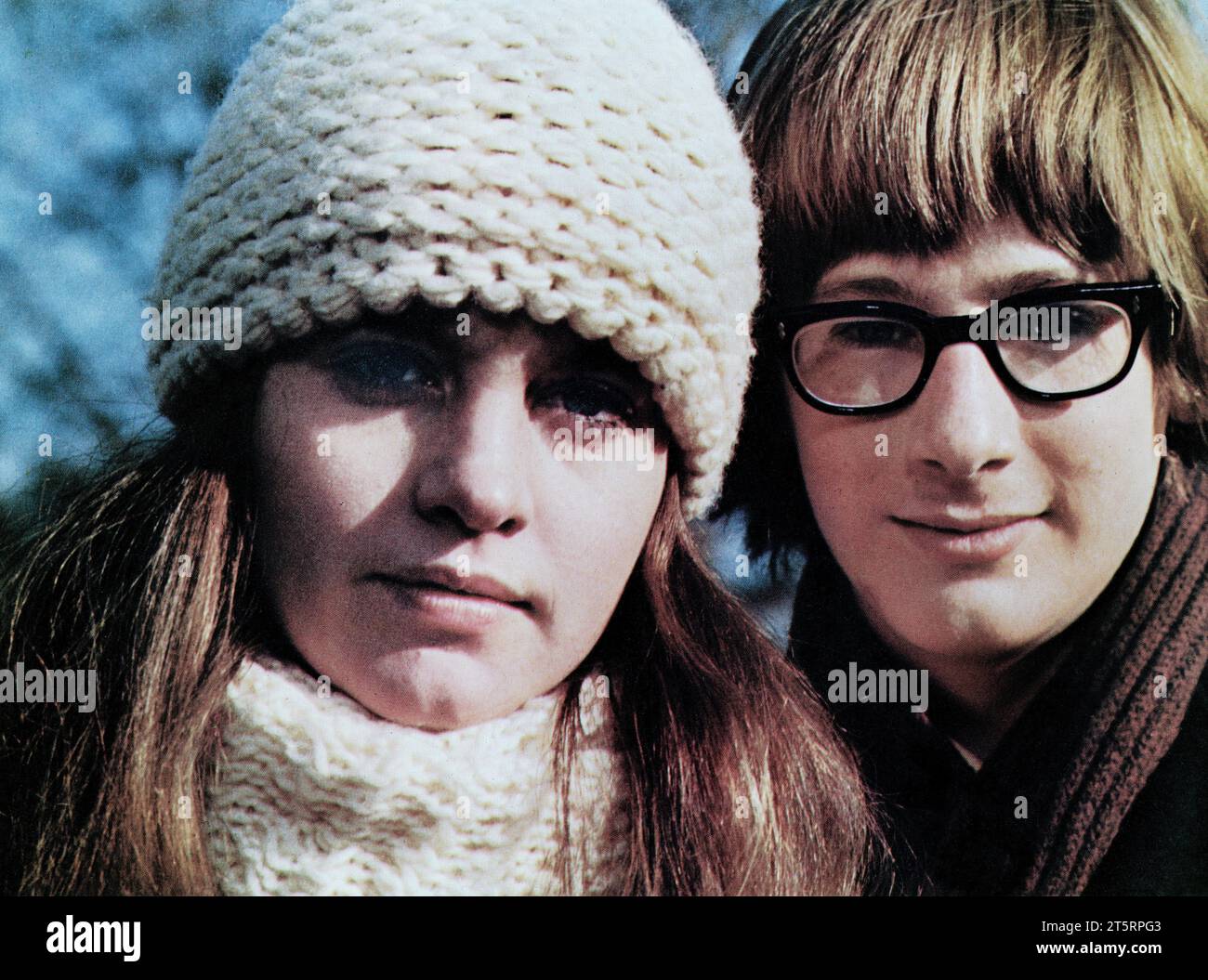 Pamela Sue Martin, Darren O'Connor, on-set of the film, "To Find a Man ...