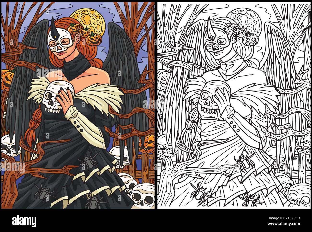 Dark colouring Stock Vector Images - Alamy