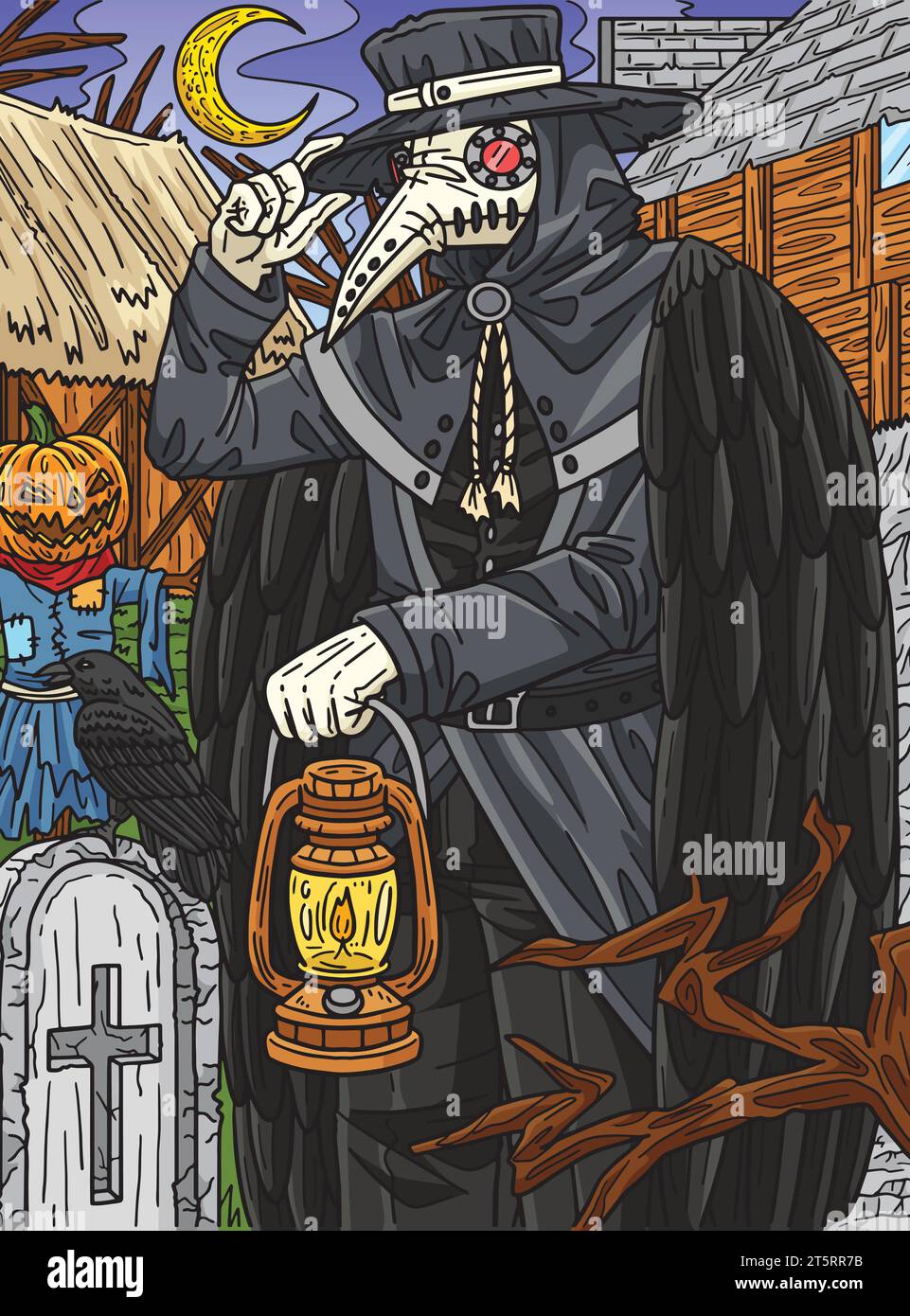 Cartoon plague doctor hi-res stock photography and images - Alamy