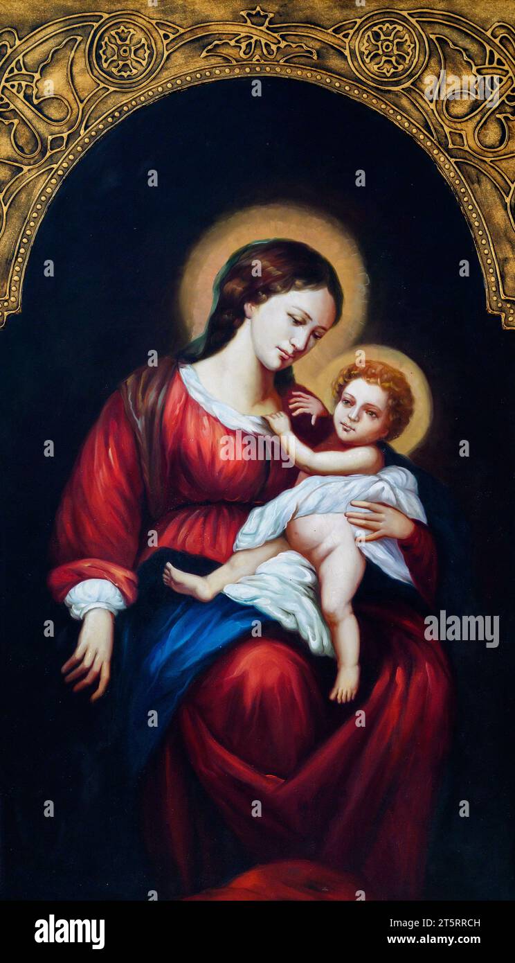 The Virgin Mary with the Infant Jesus. The Church of the Assumption of ...