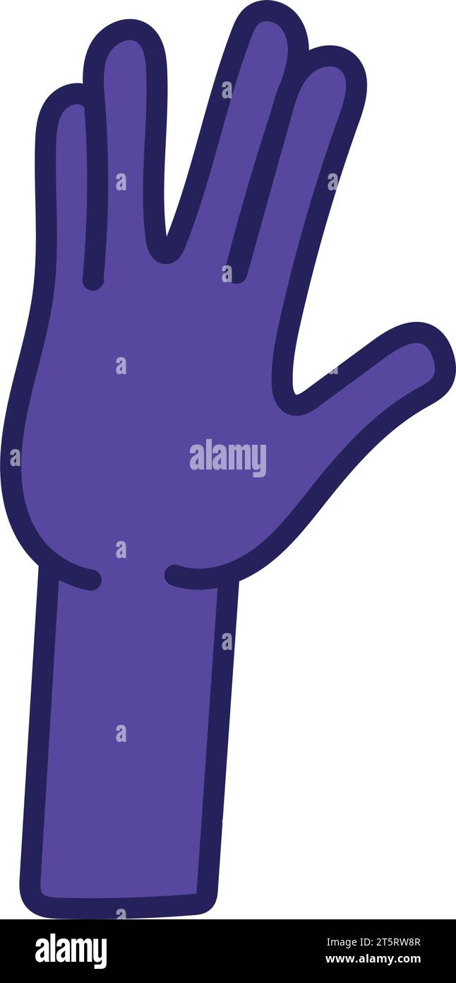 Vulcan hand gesture star trek Cut Out Stock Images & Pictures - Alamy