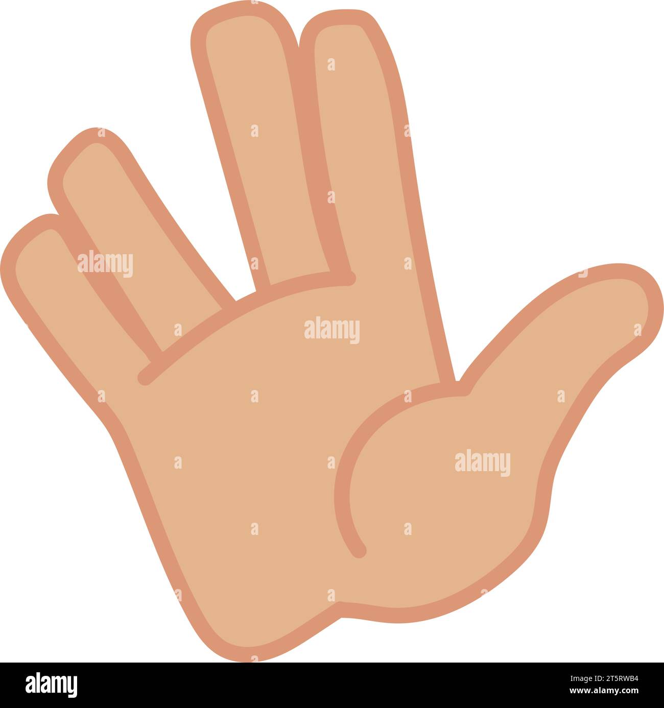 vulcan hand illustration vector isolated Stock Vector Image & Art - Alamy