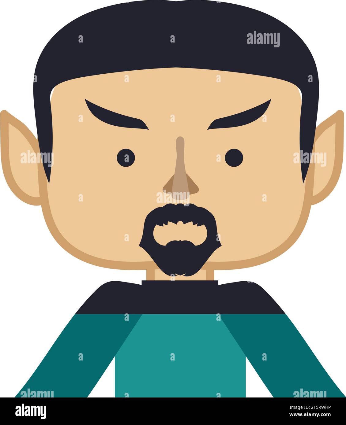 Spock Character Illustration Vector Isolated Stock Vector Image And Art Alamy