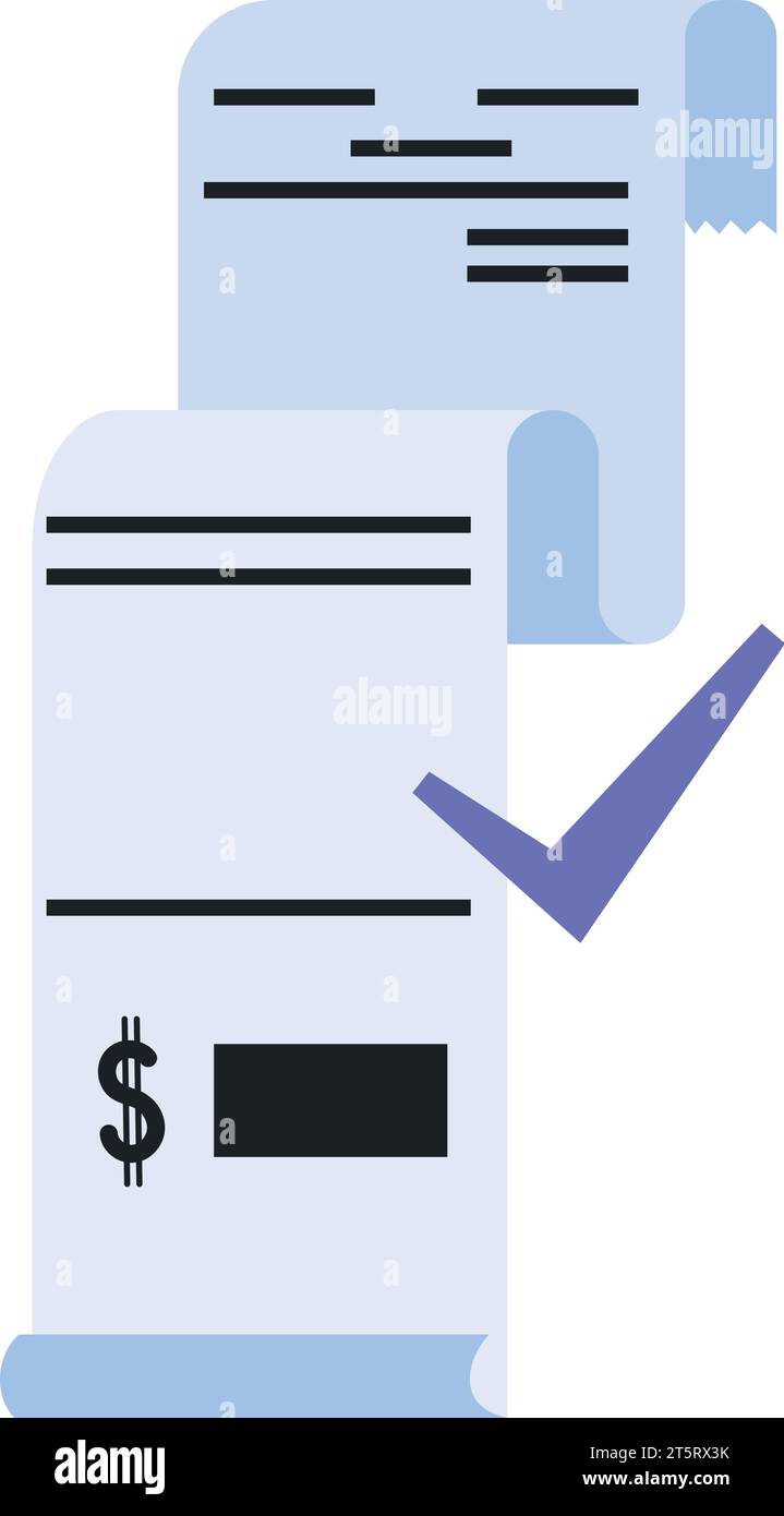 voucher payment and check mark vector isolated Stock Vector Image & Art ...