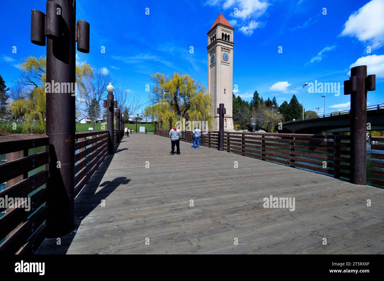 The Great Northern Clocktower, Havermale Island, Spokane River, Spokane ...