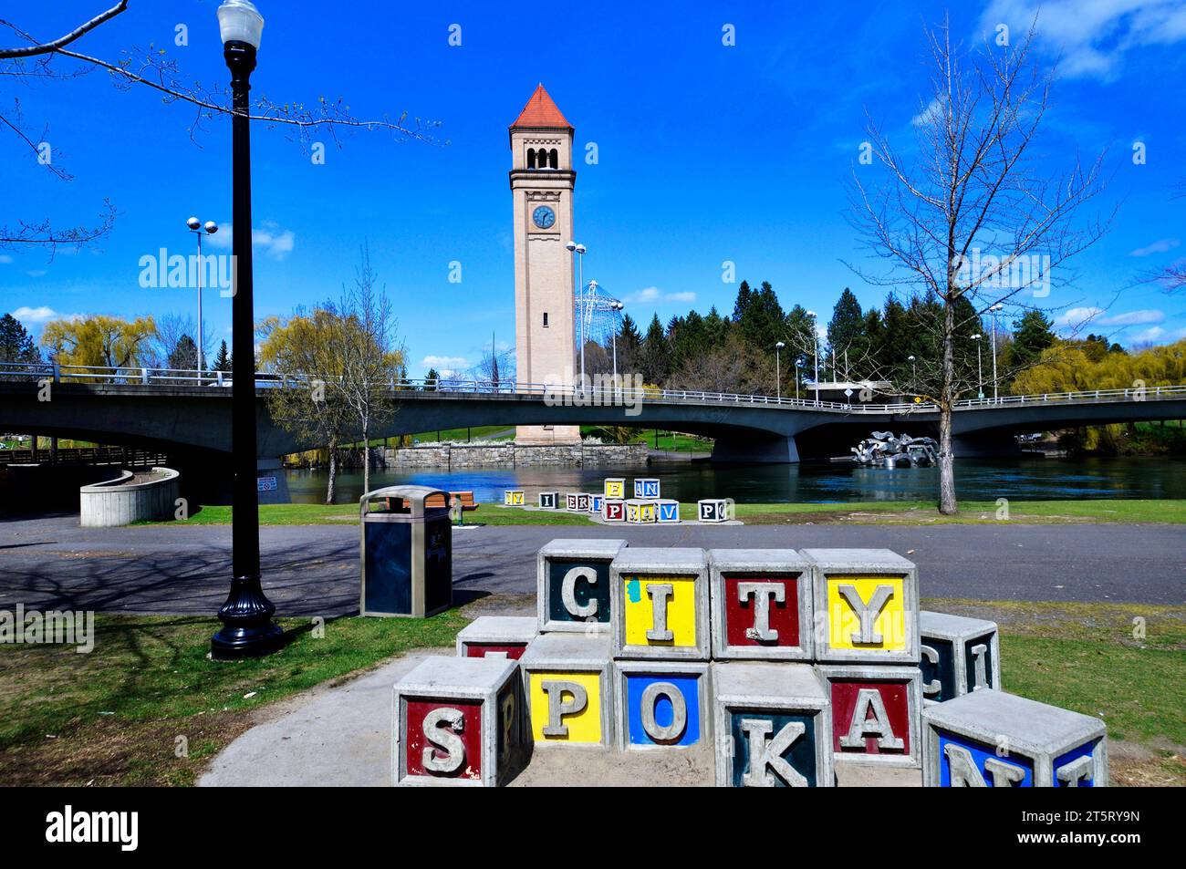 The Blocks at Riverfront Park, Spokane, Washington, USA Stock Photo - Alamy