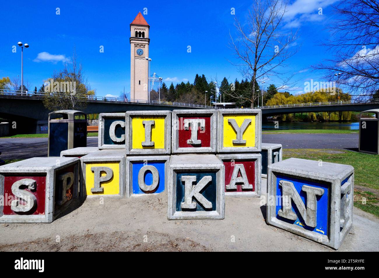 The Blocks at Riverfront Park, Spokane, Washington, USA Stock Photo - Alamy
