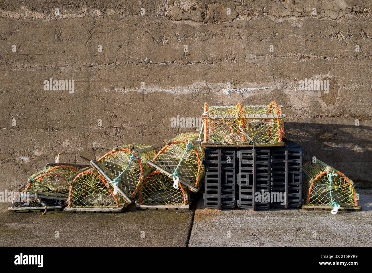 5 November 2023. Findochty, Moray, Scotland. This is Fishing Creels on ...