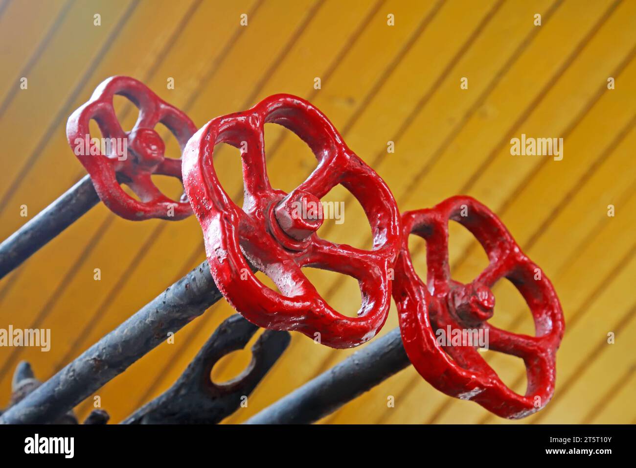 Steam locomotive hand lever hi-res stock photography and images - Alamy