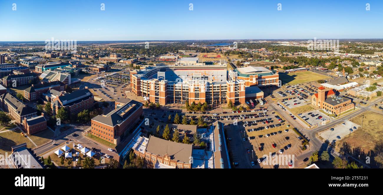 Stillwater, OK - November 3, 2023: Boone Pickens Stadium is home to the ...