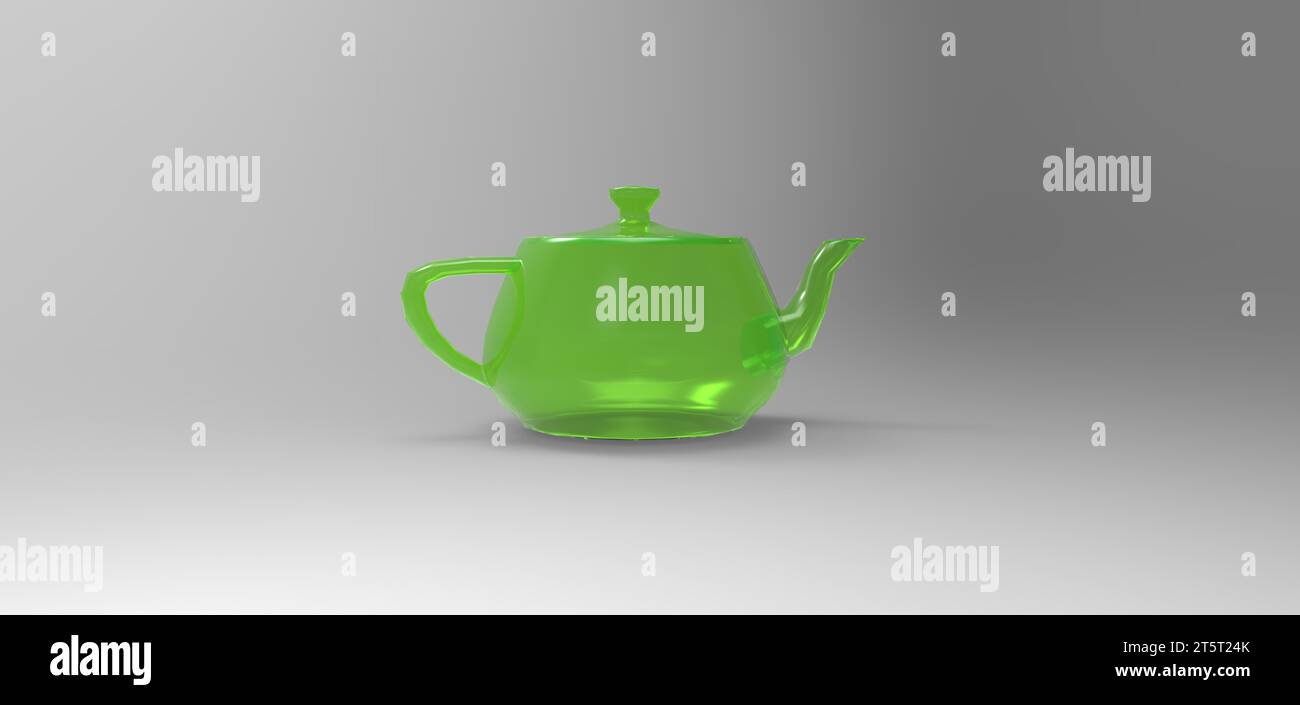 3D teapot modelling rendering, computer generated images Stock Photo ...