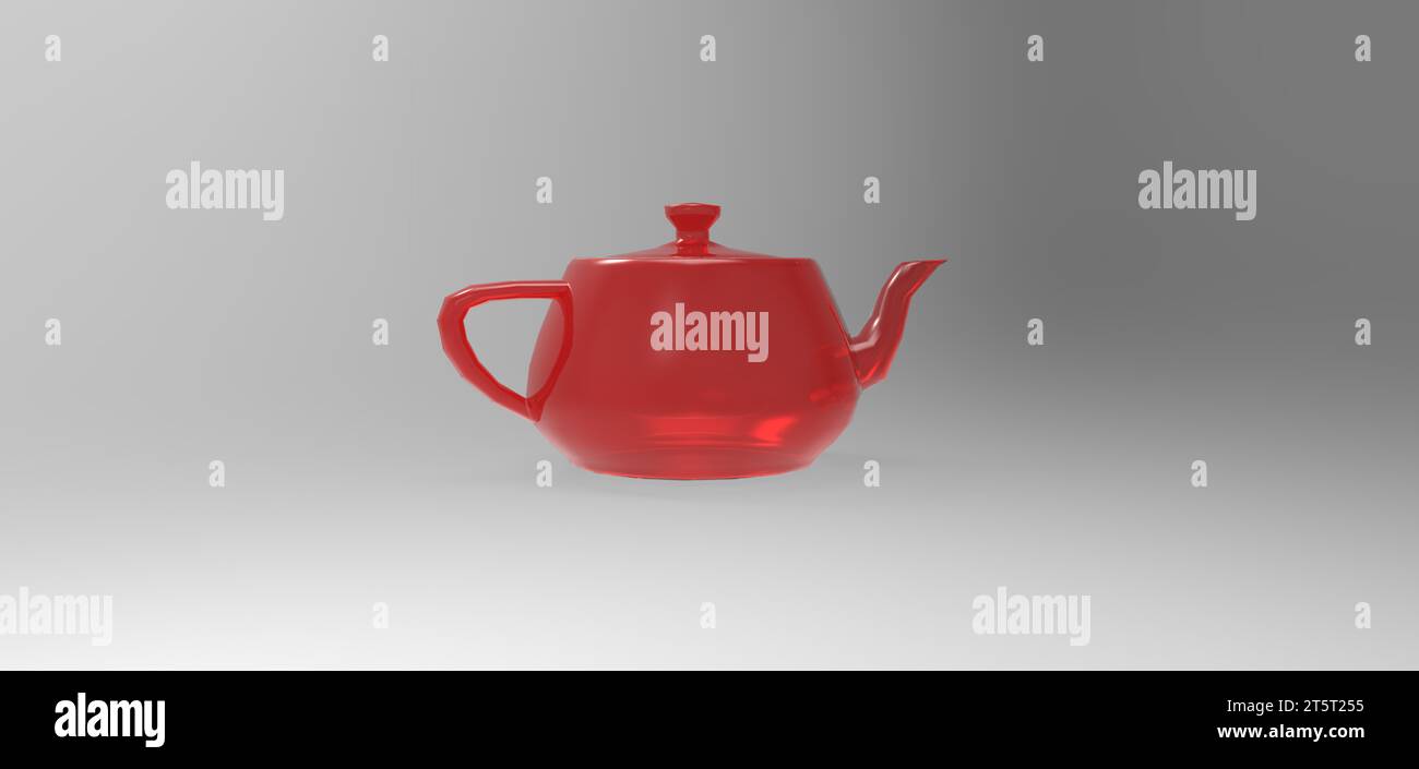 3D teapot modelling rendering, computer generated images Stock Photo ...