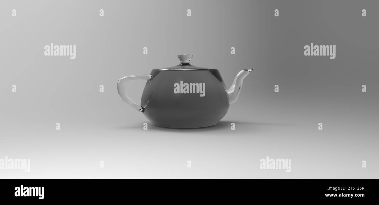 3D teapot modelling rendering, computer generated images Stock Photo ...