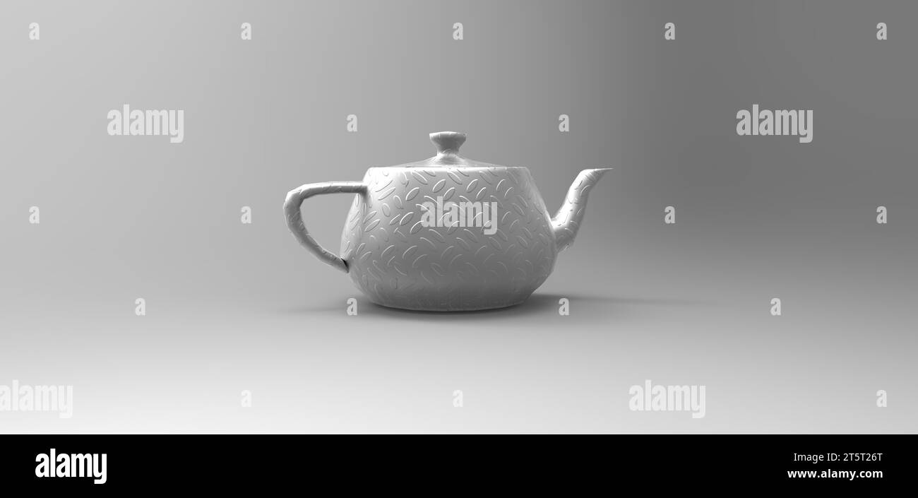 3D teapot modelling rendering, computer generated images Stock Photo ...