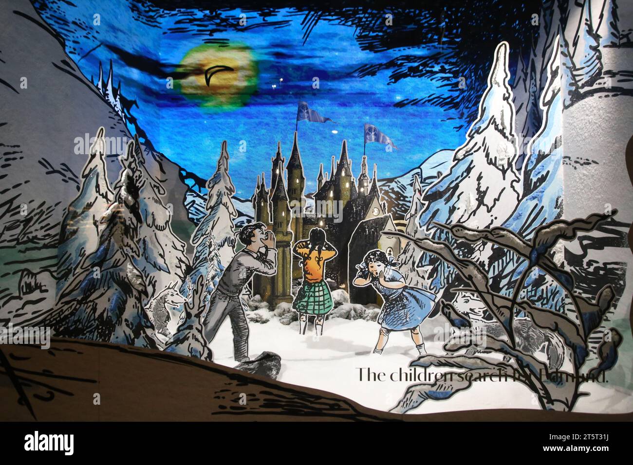 Newcastle upon Tyne, UK, 6th Nov, 2023, Fenwick Christmas Window ...