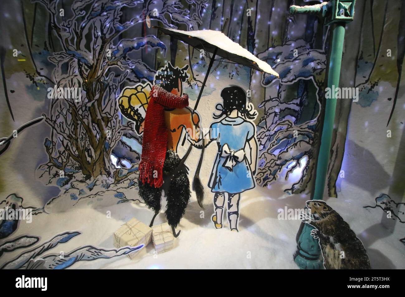 Newcastle upon Tyne, UK, 6th Nov, 2023, Fenwick Christmas Window ...