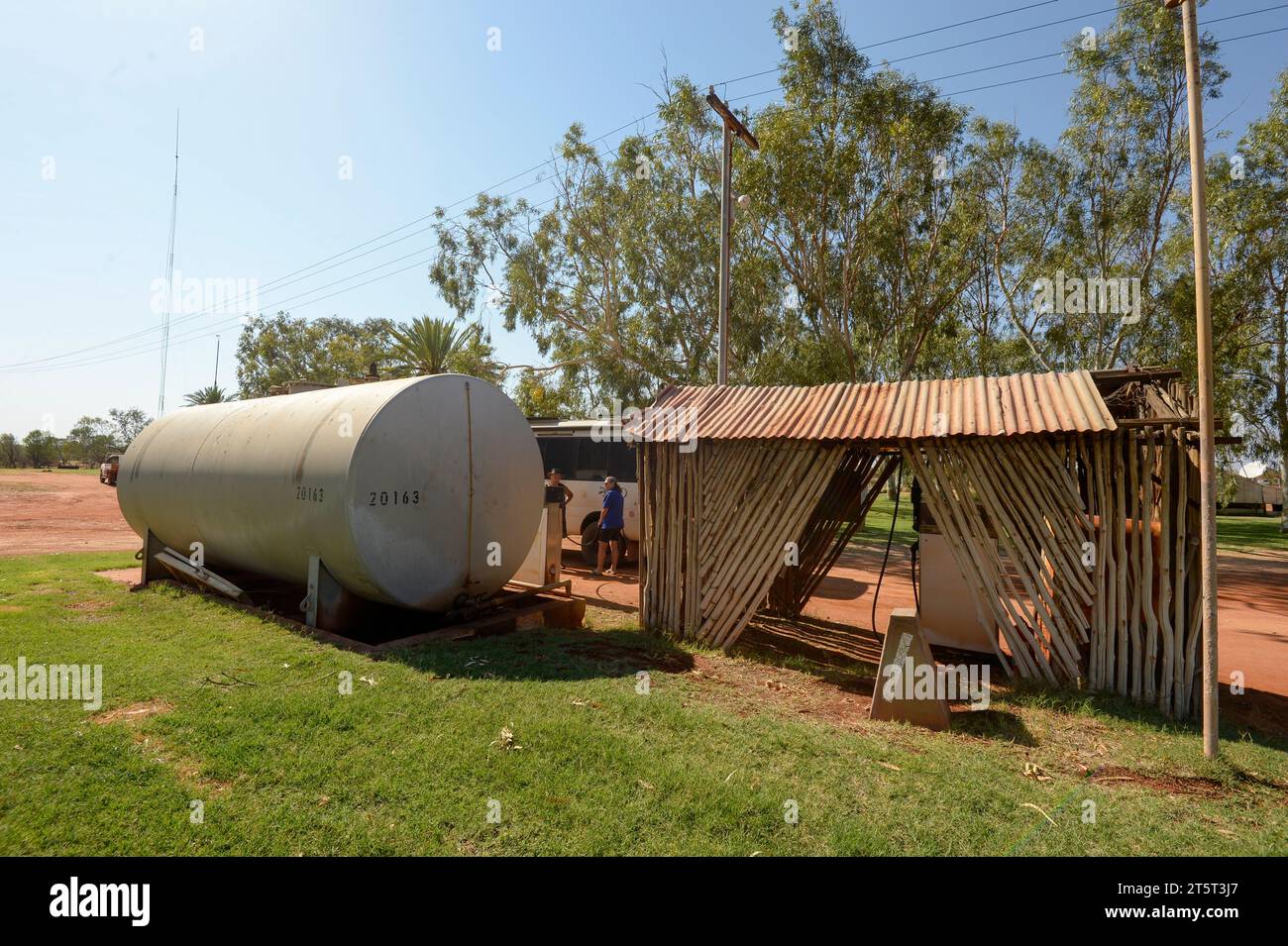 Fuel station or service station or servo in the Outback, Mt Augustus ...