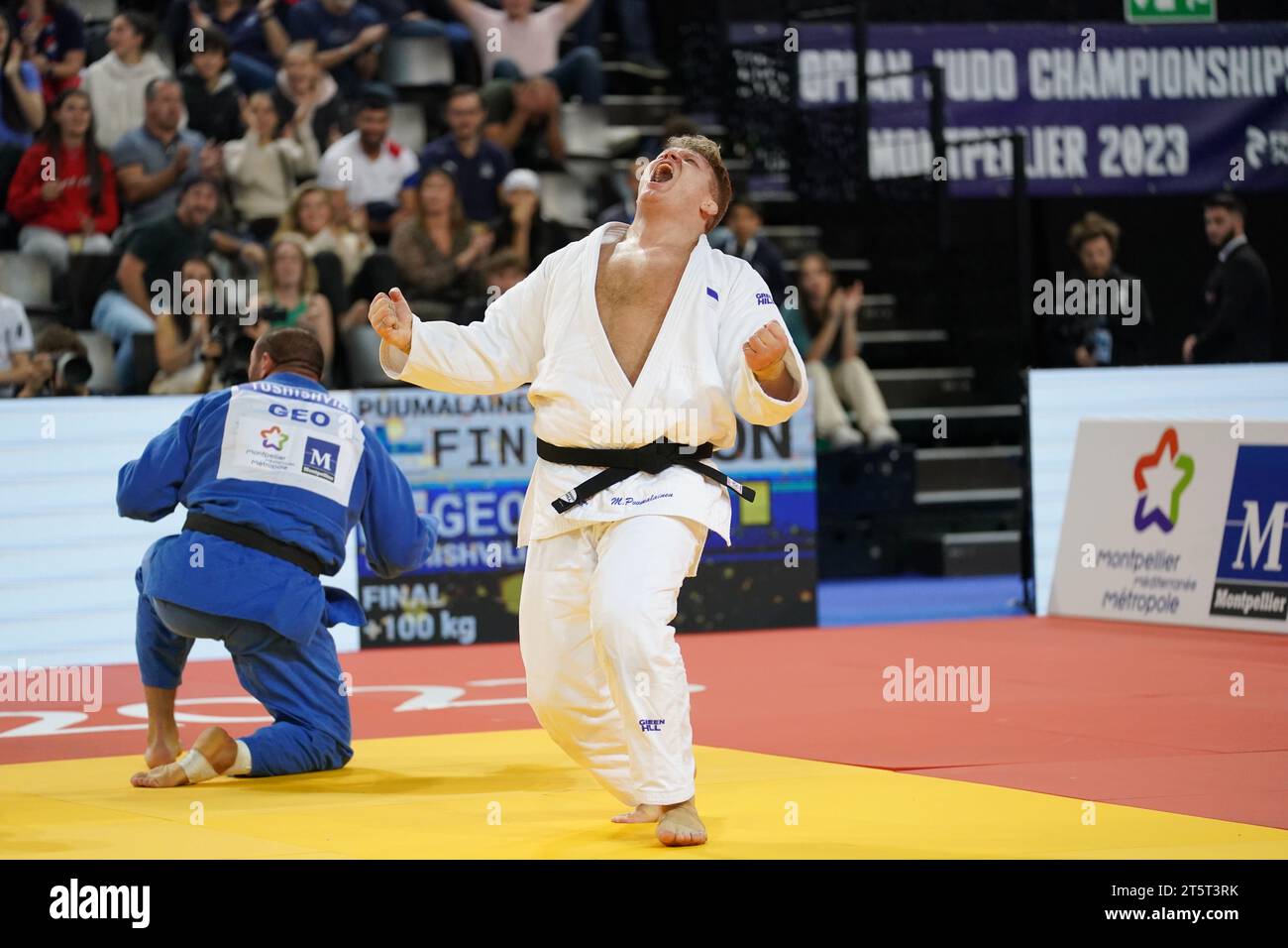 Marti Puumalainen (FIN) defeats Guram Tushishvili (GEO) in the finale ...