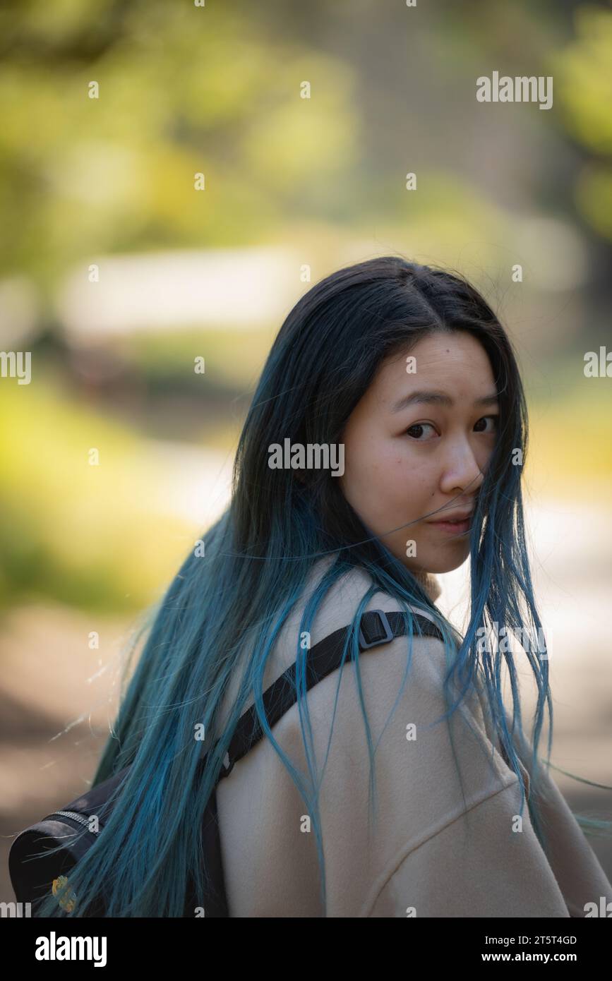 Model in Golden Gate Park, portrait photography Stock Photo - Alamy