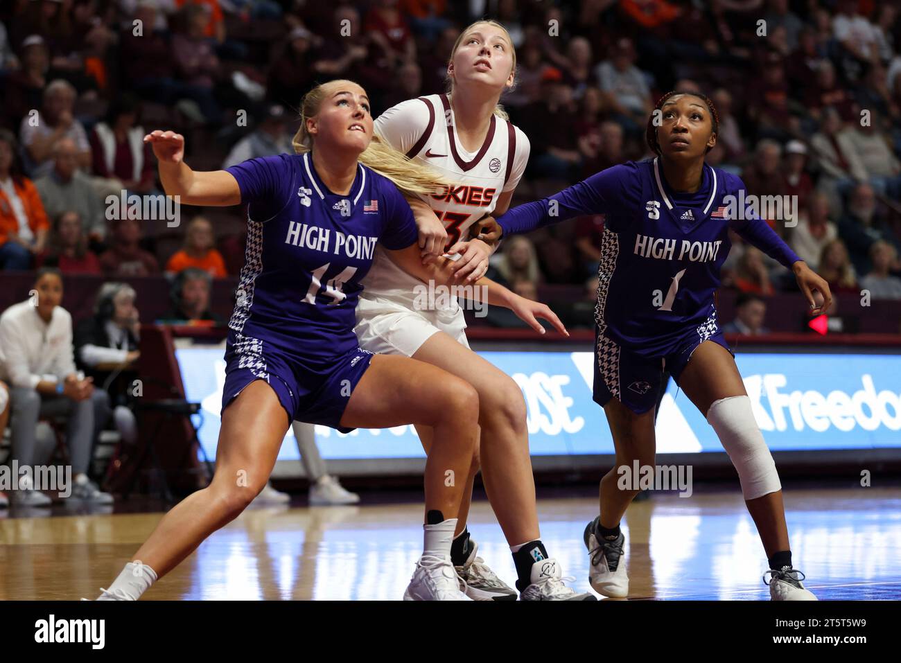 November 6, 2023: High Point Panthers guard Anna Hager (14) and guard ...