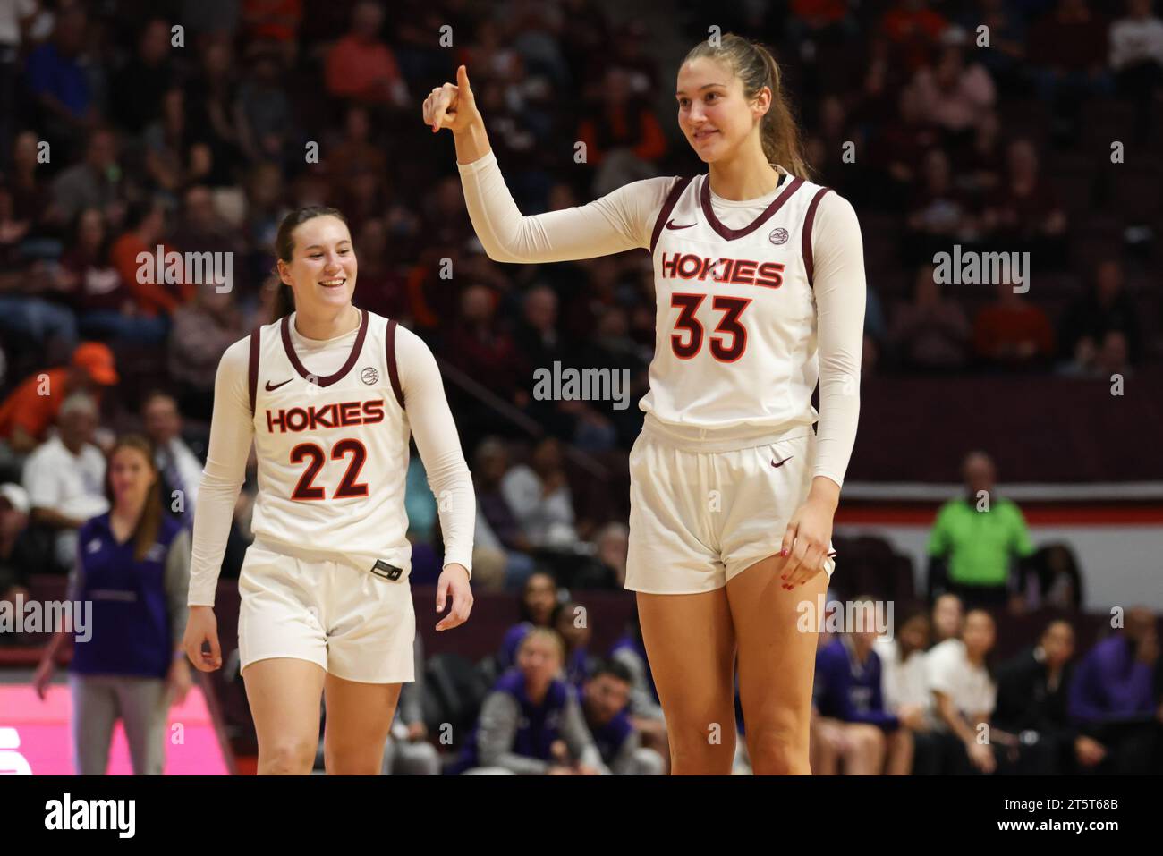 Blacksburg, Virginia, USA. 6th Nov, 2023. Virginia Tech Hokies center ...