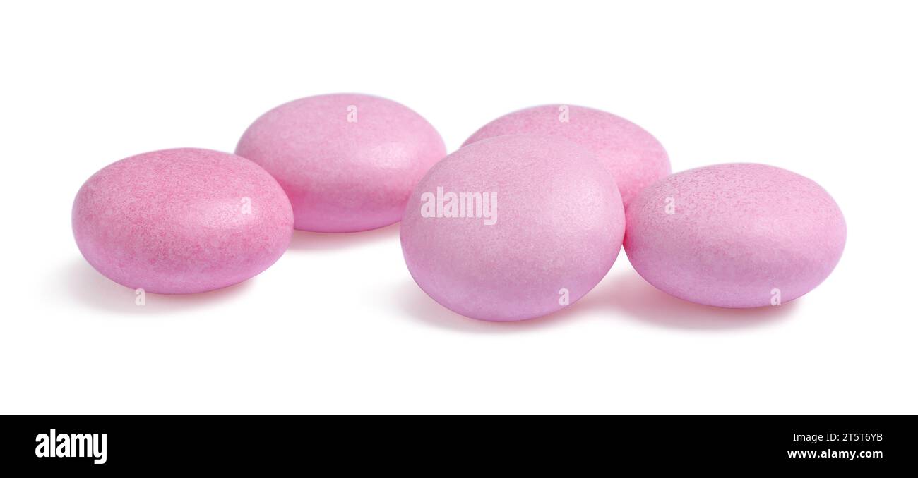 Tasty pink bubble gums isolated on white Stock Photo - Alamy